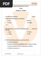Class 8 Science Friction Worksheet | PDF | Friction | Force