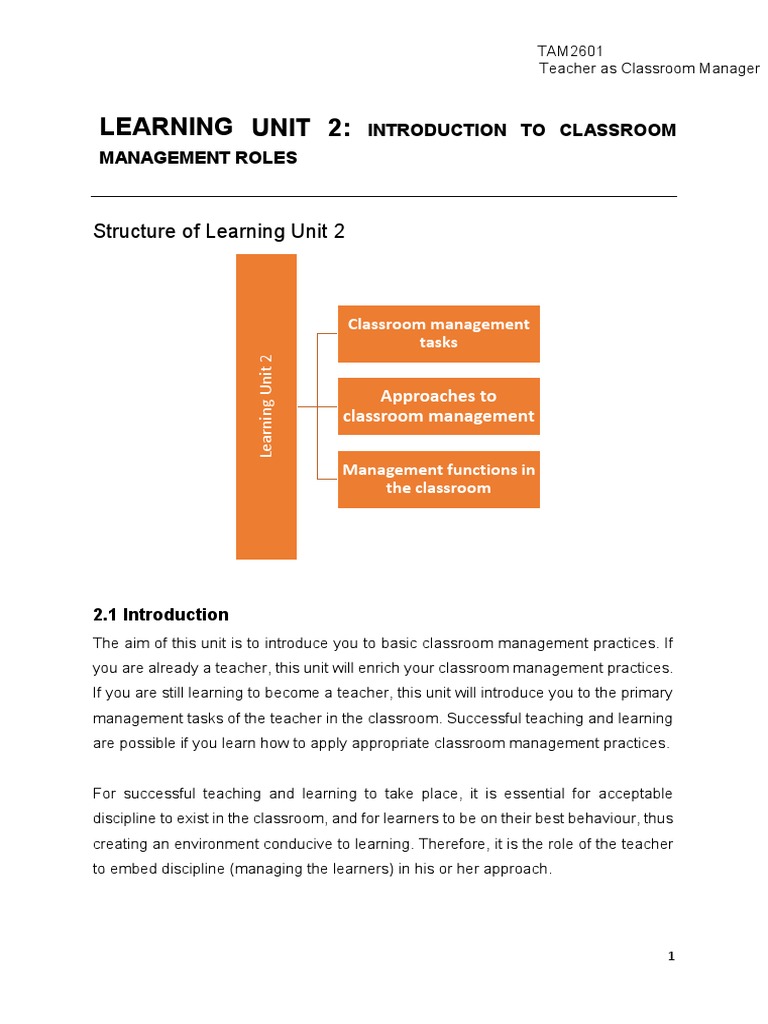 TAM2601 - Learning Unit 2 | PDF | Career & Growth