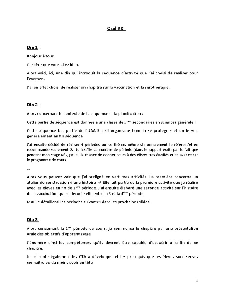 Séquence pédagogique sur vaccination et sérothérapie | PDF ...