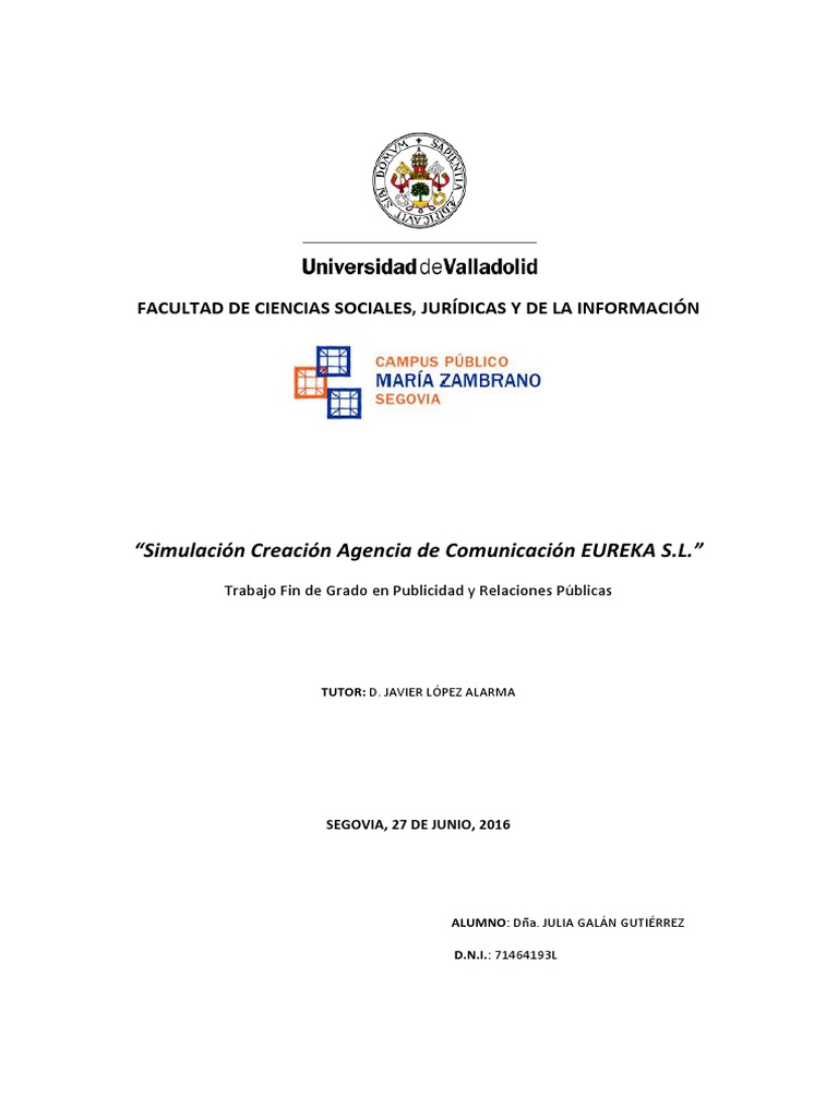 TFG-N 481 | PDF | Iniciativa empresarial | Publicidad
