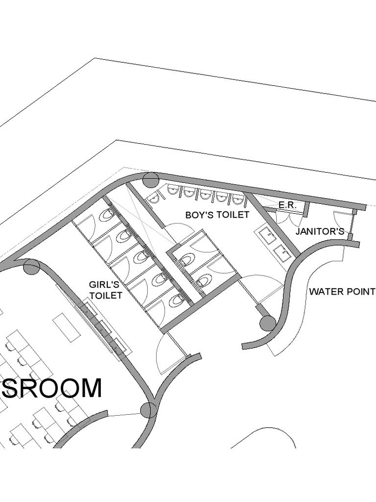 Kathiwada School Part Plan Toilet | PDF