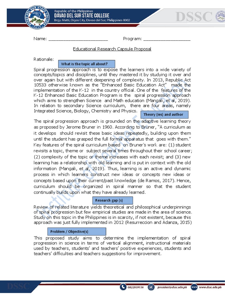 Capsule Proposal | PDF | Curriculum | Learning