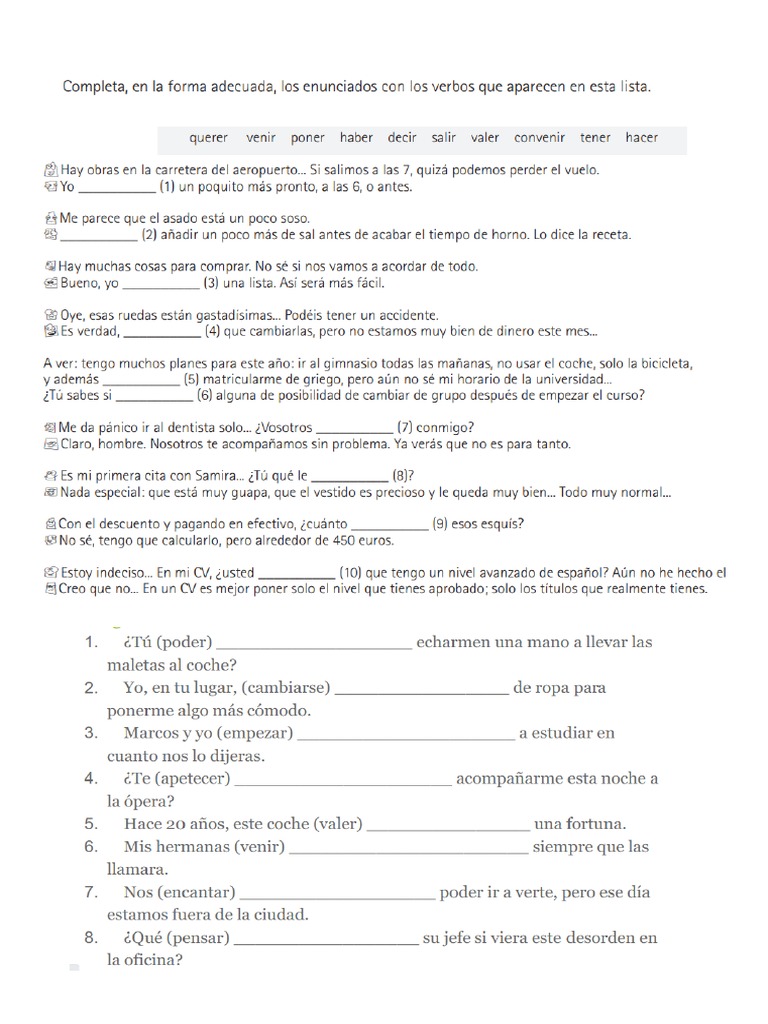 Condicional Simple Ejercicios 2 | PDF