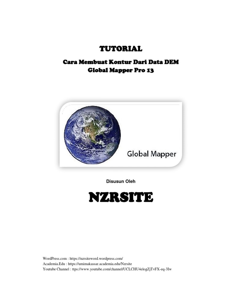 Cara Kontur dari Data DEM di Global Mapper | PDF | Metode & Bahan Ajar | Teknologi & Rekayasa