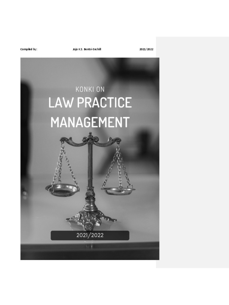 Konki On Law Practice Management | PDF | Law