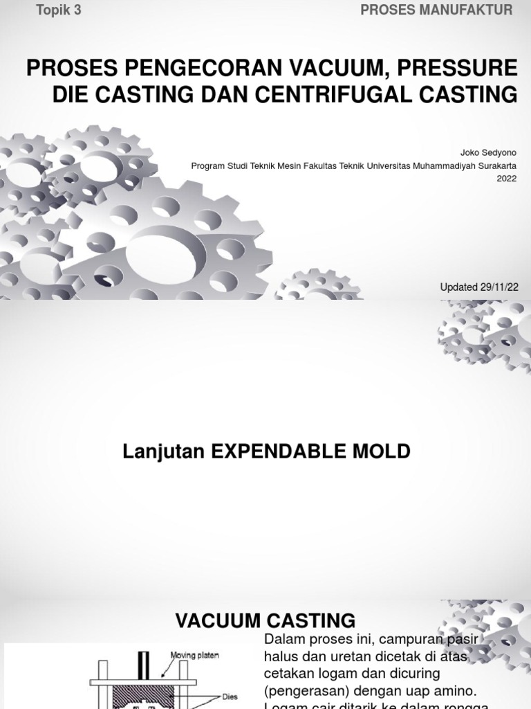 Proses Vacuum & Pressure Die Casting | PDF