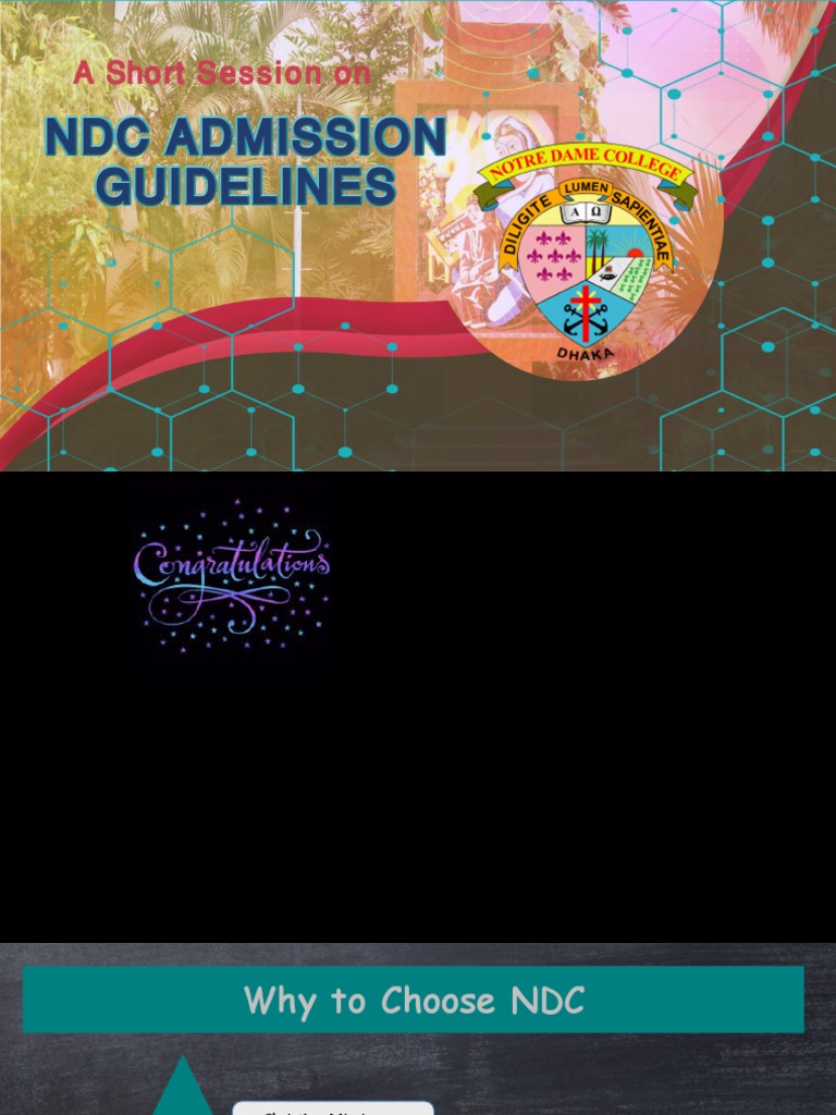 NDC Admission Test Guideline | PDF