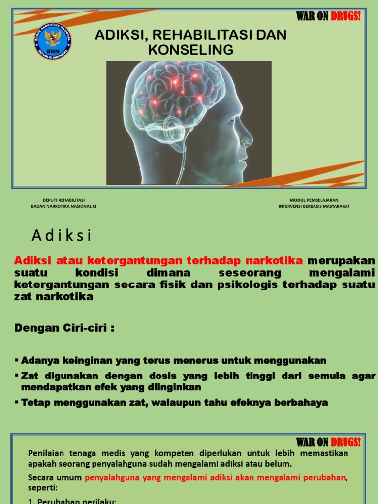 Konseling Adiksi dan Rehabilitasi Narkoba | PDF