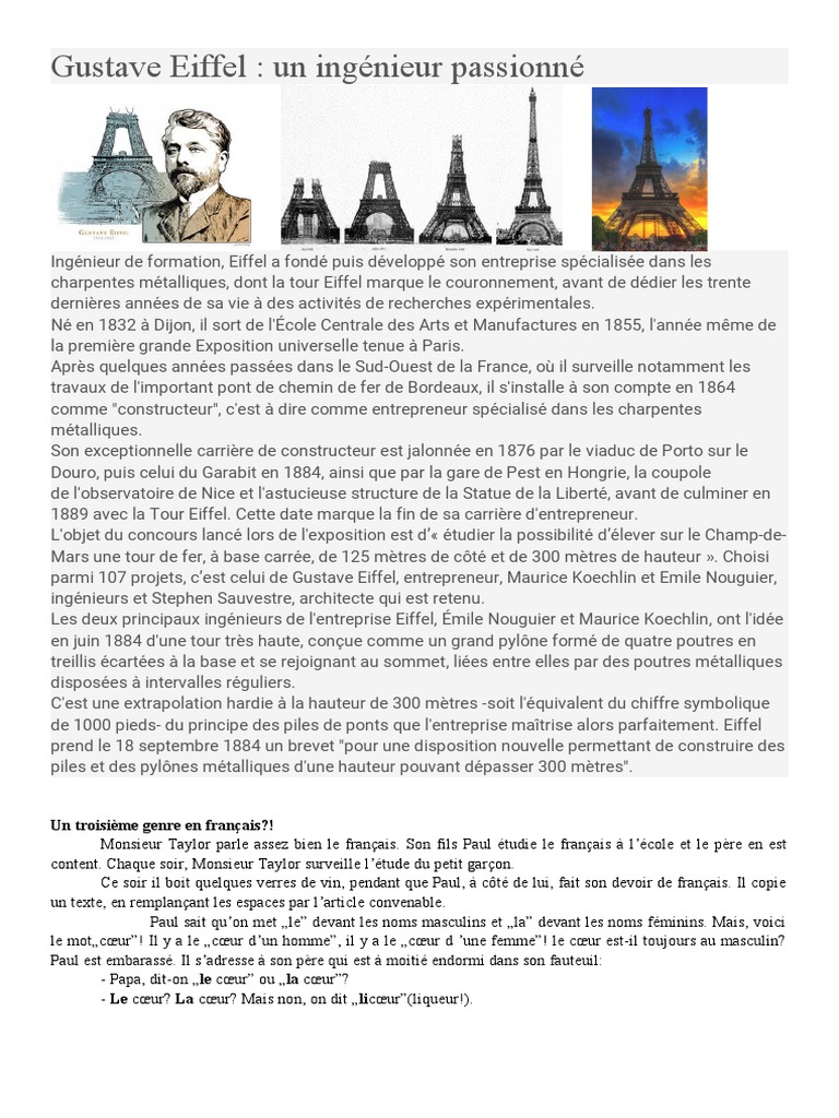 La Tour Eiffel | PDF