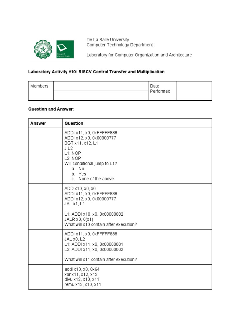 Lab RISC-V | PDF | Mathematics | Computer Engineering