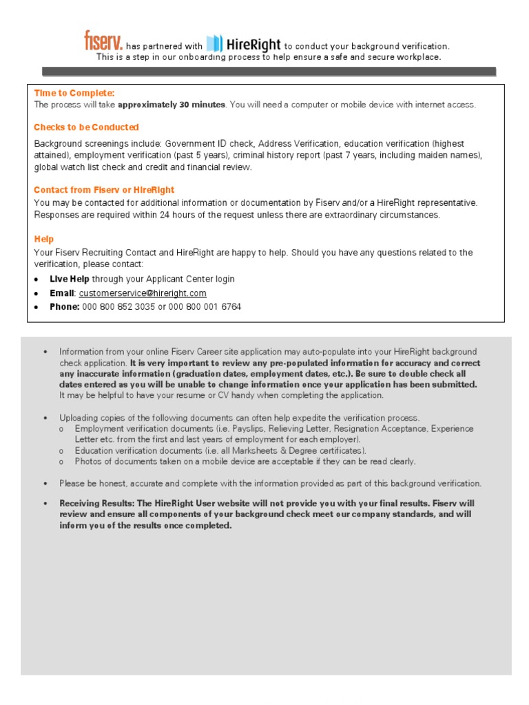 Fiserv+Background+Check+Best+Practices India+091820 | PDF | Background ...