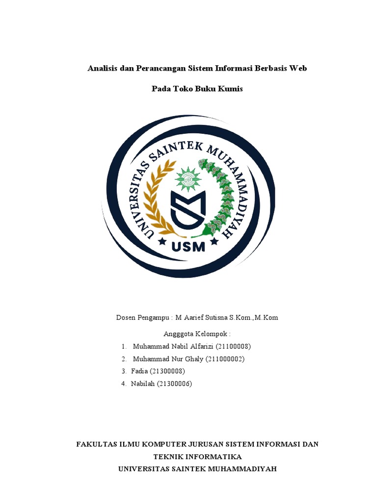 Tugas Sistem Informasi Analisis Dan Perancangan Sistem Informasi Berbasis Web | PDF