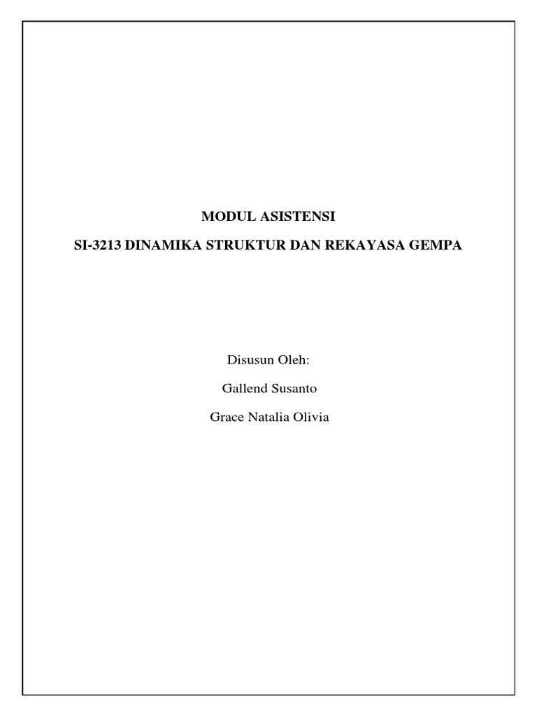 Analisis MDOF Rev | PDF Analisis MDOF Rev | PDF