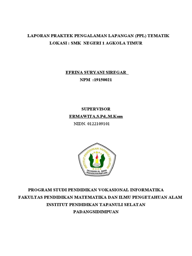 Laporan PPL Efrina | PDF