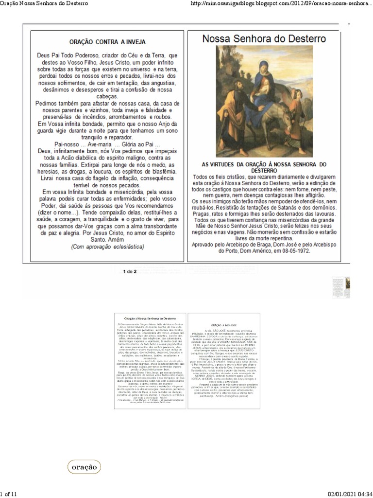 Oração A Nossa Senhora Do Desterro Pdf