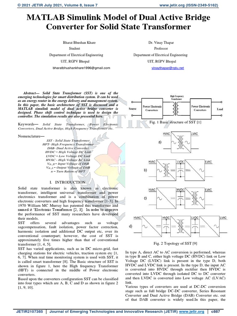 Matlab Simulink Model of DAB | PDF | Direct Current | Power Electronics