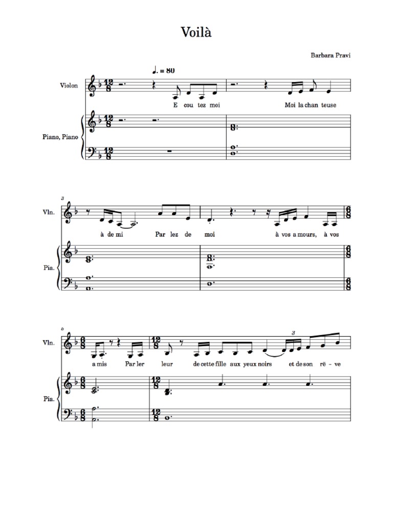Barbara Pravi Voilà Pdf