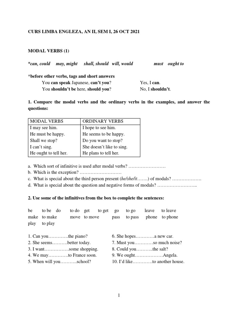 CURS 2 - Modale - 26 - Oct - 21 | PDF