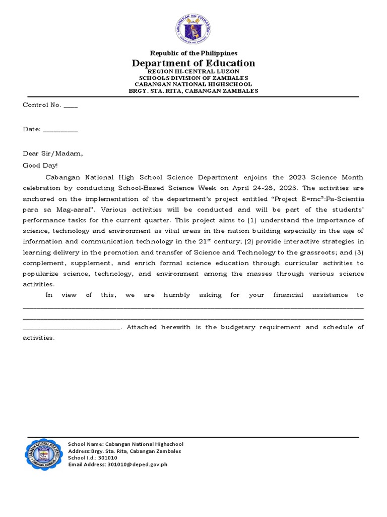 Solicitation Letter | PDF