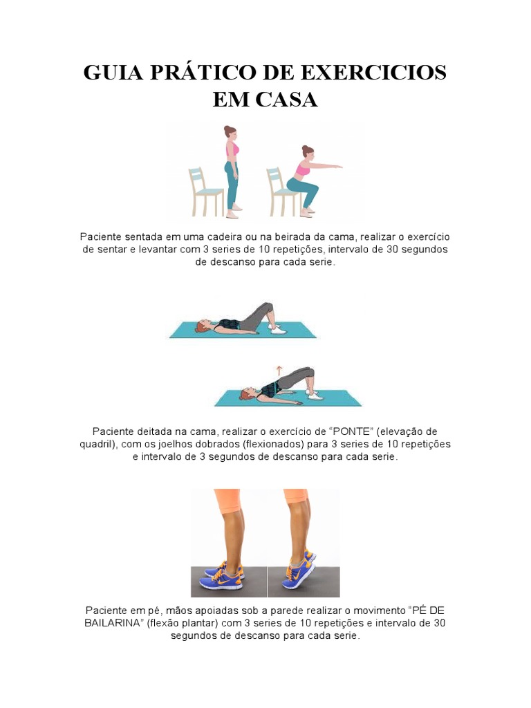Guia Prático de Exercicios em Casa | PDF