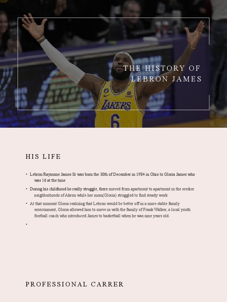 LeBron James: A Life Overview | PDF | Sports & Recreation | General Fiction