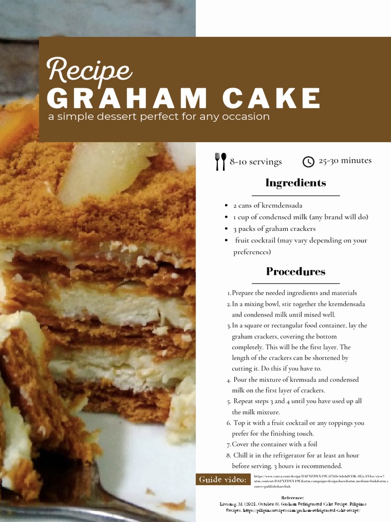 Graham Cake Recipe | PDF