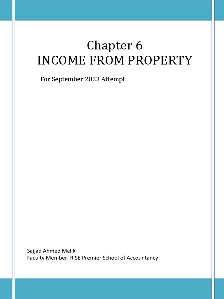 Property Income Tax Guide | PDF | Renting | Taxes