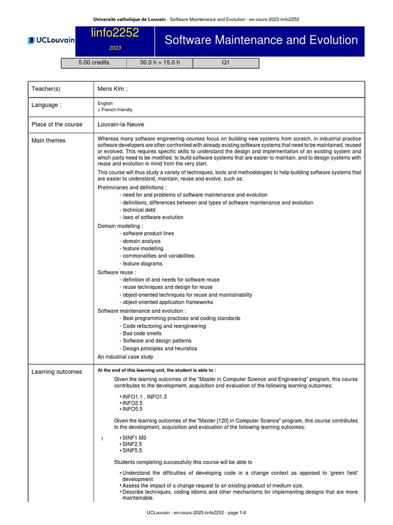 En Cours 2023 Linfo2252 Pdf Method Computer Programming Object Oriented Programming 