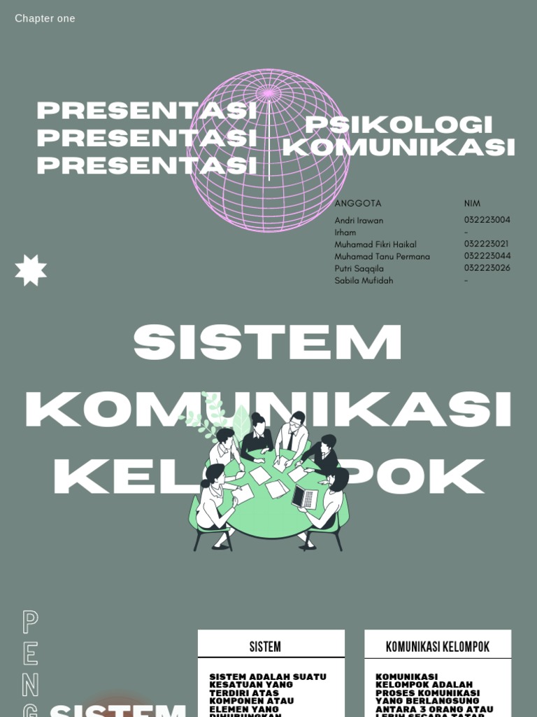Psikom - Sistem Komunikasi Kelompok - Kel6 | PDF