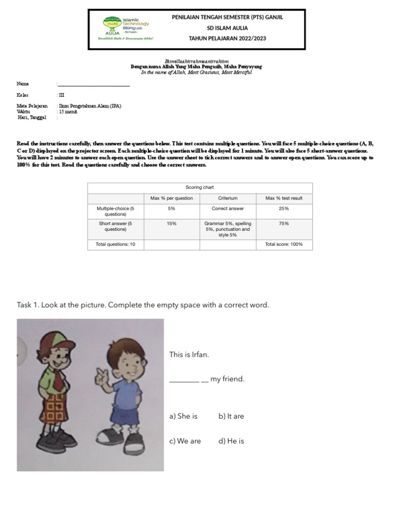 Weekly Test, October, Week 3 | PDF | Multiple Choice | Cognition