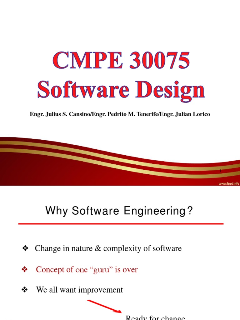 CMPE-30073-Software-Design - Lesson 1 | PDF | Technology & Engineering