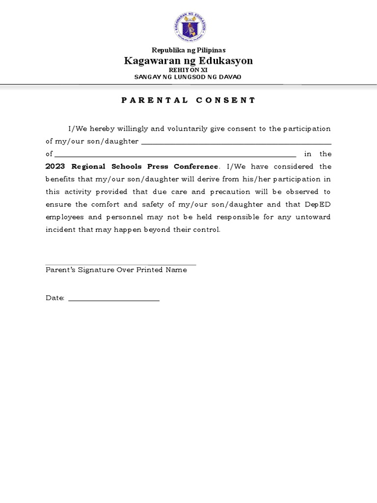 Parent Consent | PDF