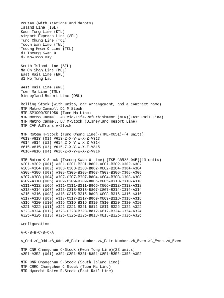 Basic Knowledge of MTR HK | PDF