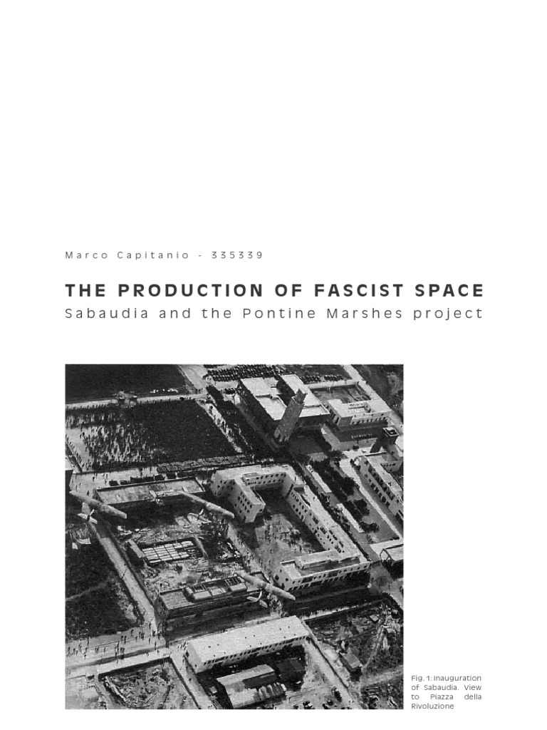 The Production of Fascist Space | PDF | Benito Mussolini | Fascism