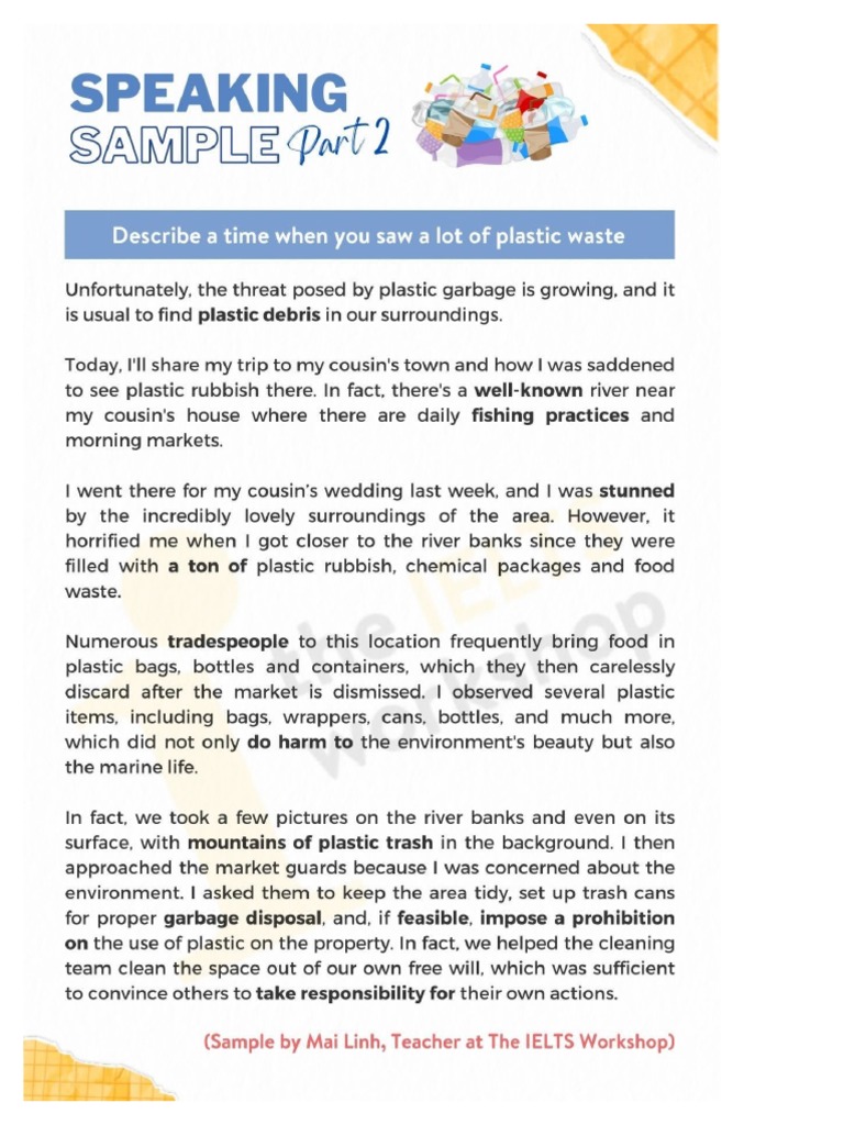 Speaking | PDF | Plastic | Waste