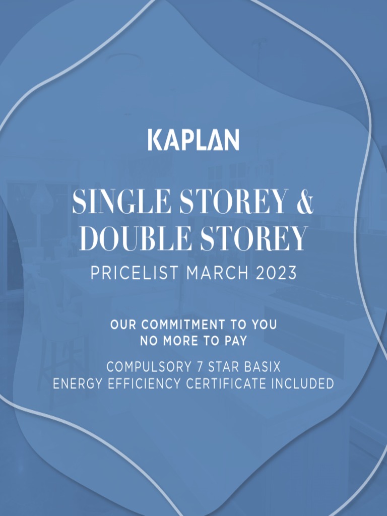 Kaplan Single & Double Storey Pricelist Mar 2023 Web-2 | PDF | Pricing ...