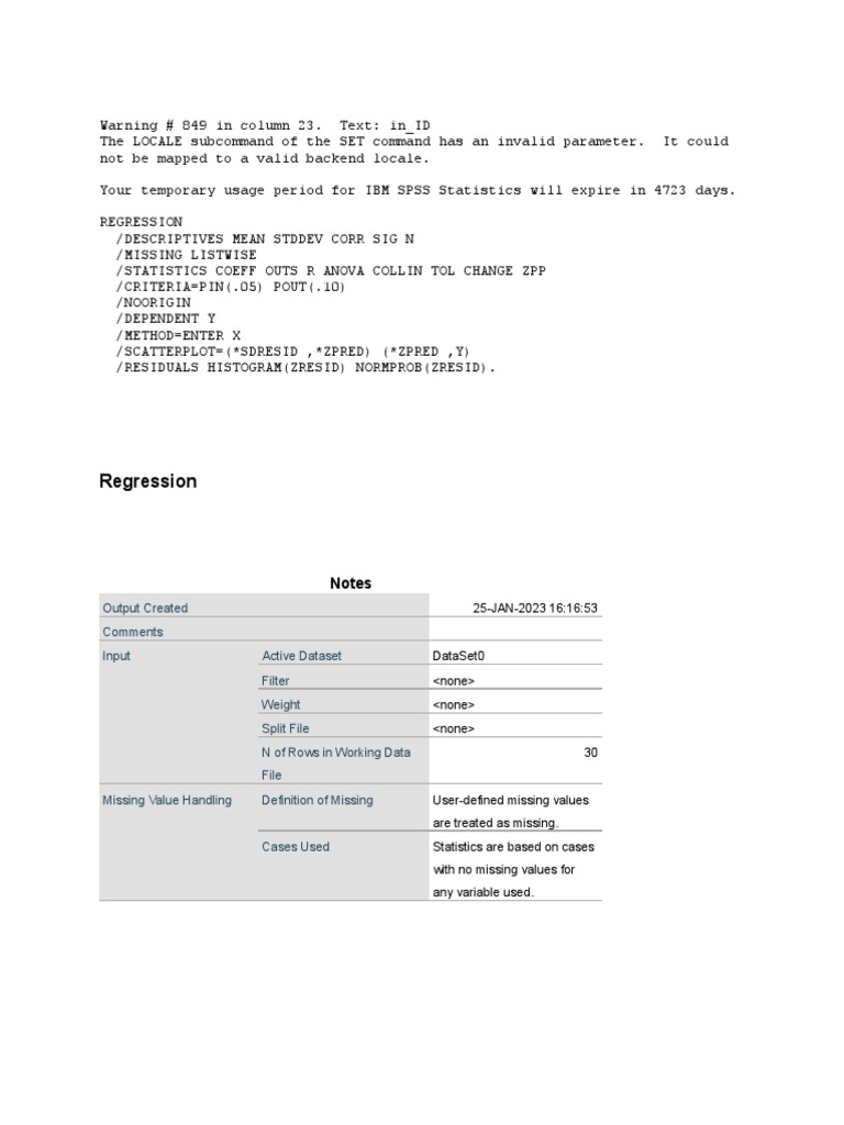 Output Pdf Errors And Residuals Coefficient Of Determination