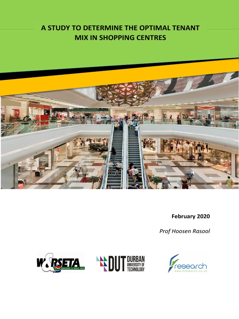A Study To Determine The Optimal Tenant | PDF | Retail | Geographic Information System