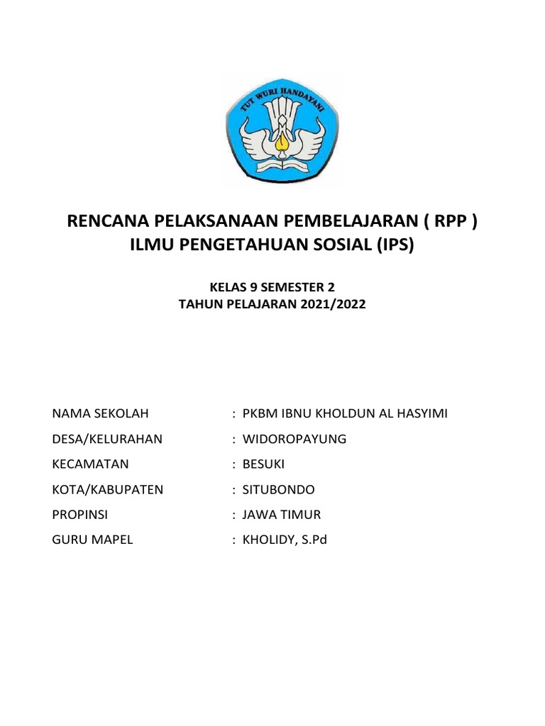 PKBM IBKH RPP IPS Kelas 9 Semester Genap 2022 | PDF | Karier & Perkembangan | Sains & Matematika