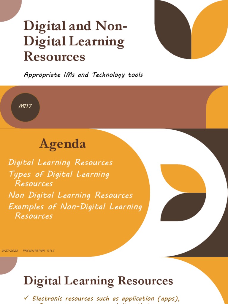 Digital and Non-Digital Learning Resources | PDF | Art | Computers