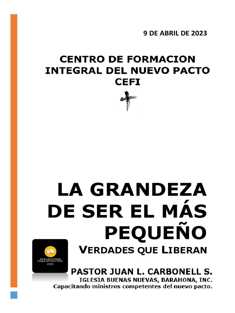 La Grandeza de Ser El Más Pequeño | PDF | Dios