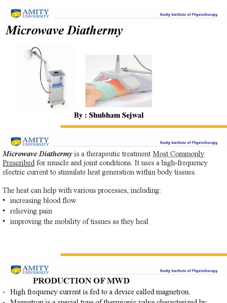 Microwave Diathermy in Physiotherapy | PDF | Science & Mathematics