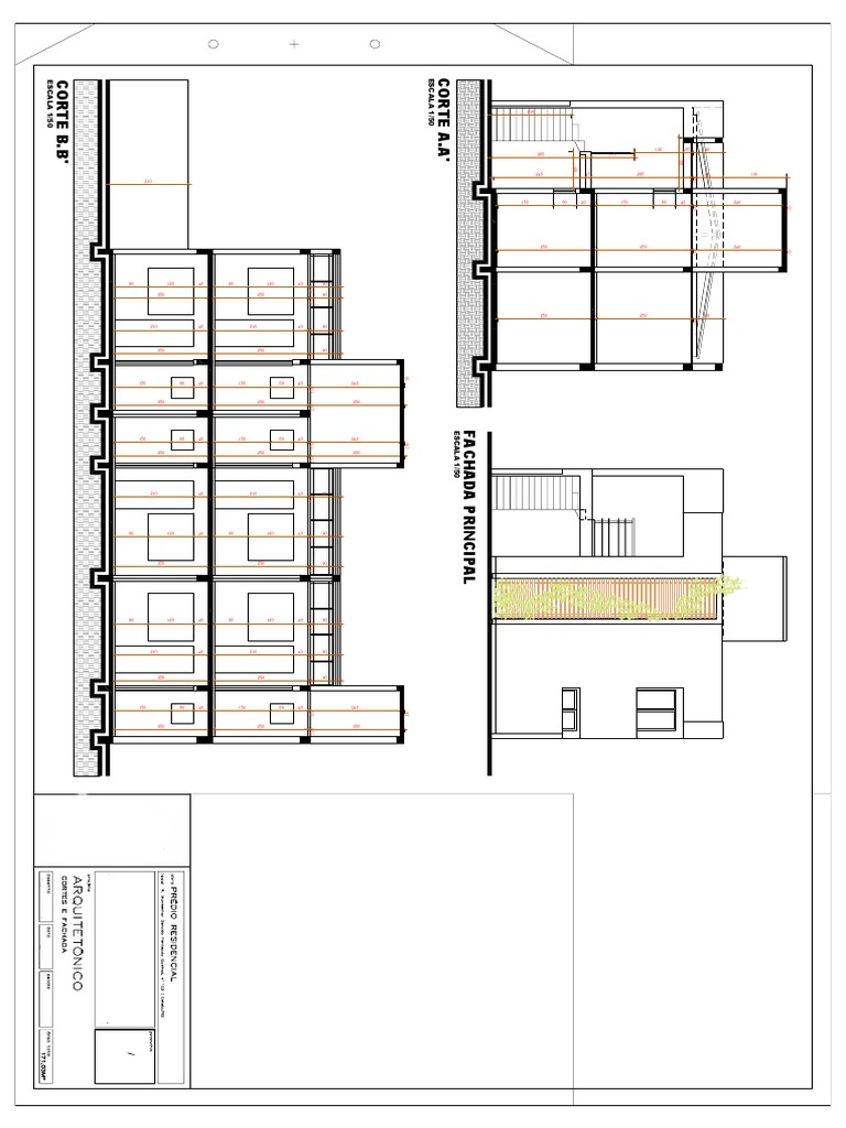 Fachadas de Kitnets em Corte Técnico | PDF
