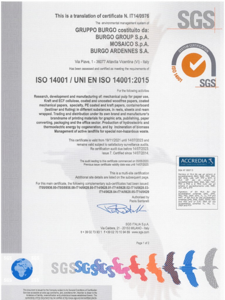 Burgo Group en 2021 2023 Rev 7 | PDF