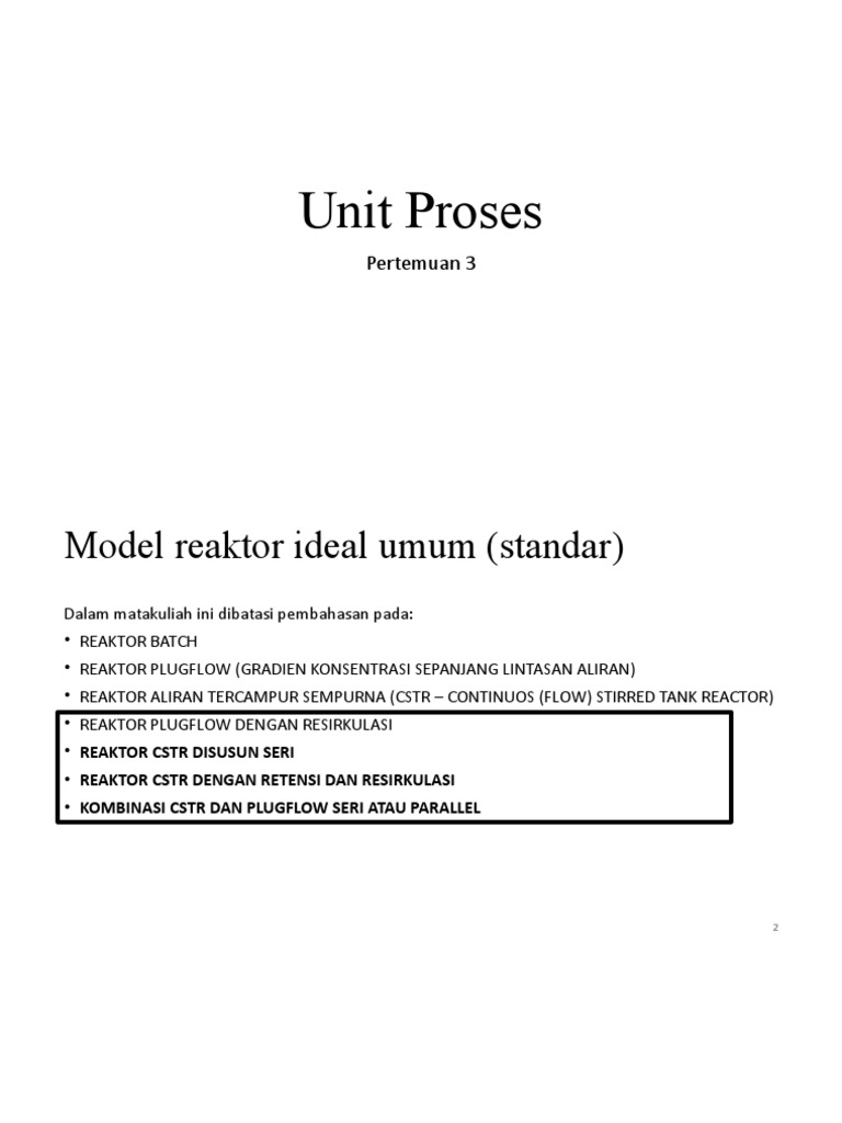 Materi Kuliah Unit Proses Pertemuan 3 | PDF