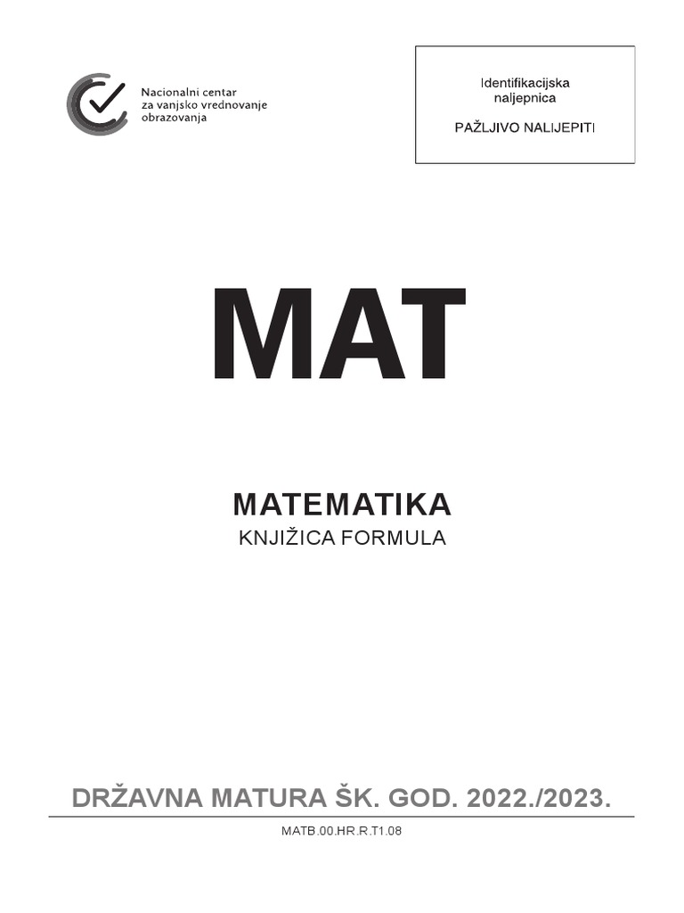 Mat Formule Niža | PDF