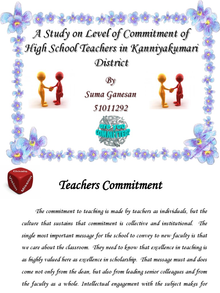Teachers Commitment | PDF | Sampling (Statistics) | Teachers