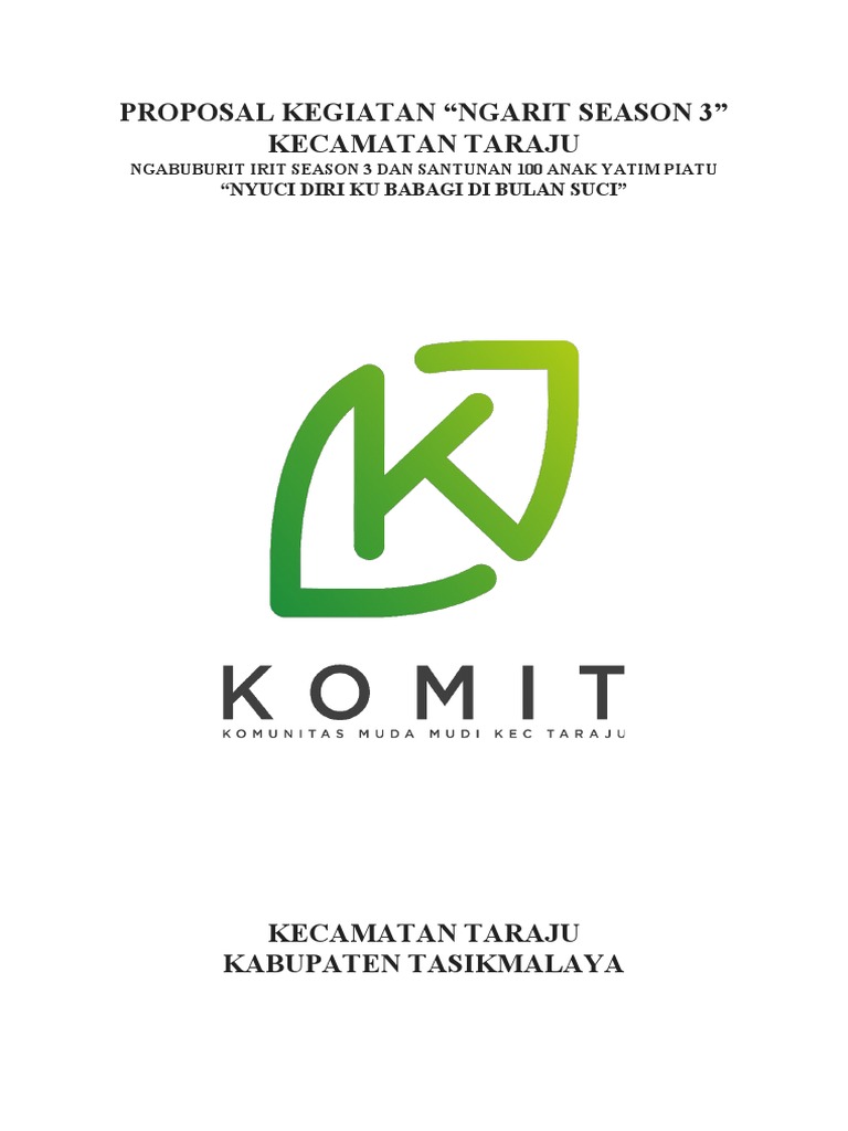 Proposal NGARIT 3 | PDF