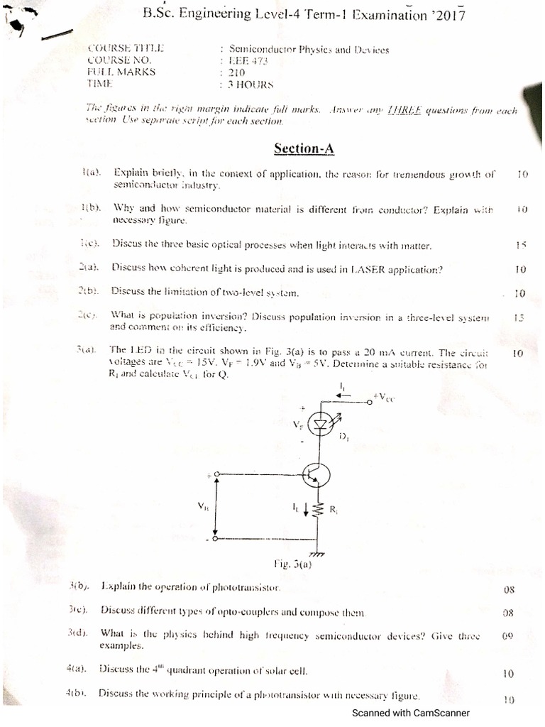 EEE-473 (Semiconductor PHYSICS) | PDF