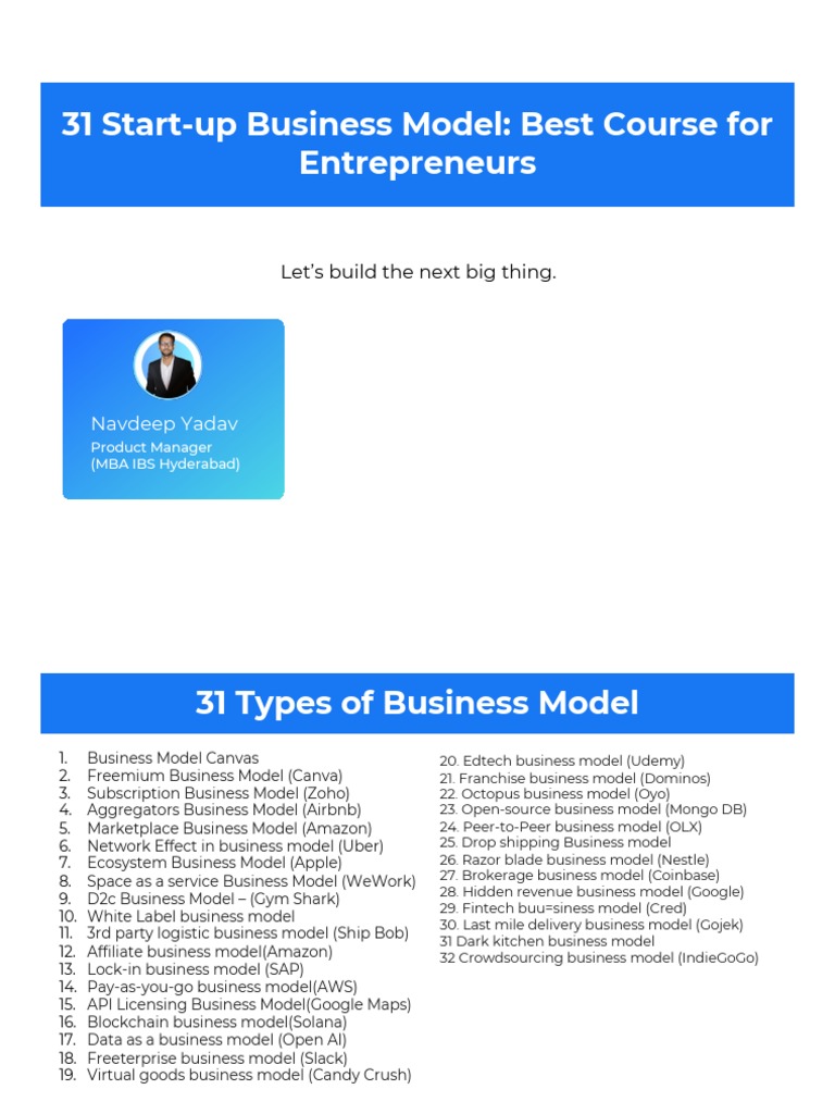 1.introduction-to-business-model-Section-1 | PDF | Business Plan ...